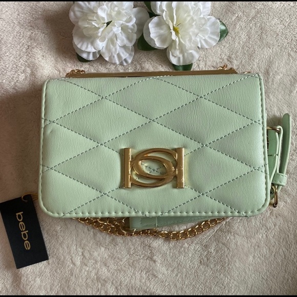 bebe | Bags | Bebe Mint Crossbody Purse | Poshmark
